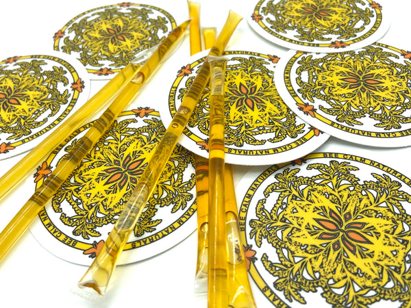 Goldenrod Logo Sticker - Bee Calm
